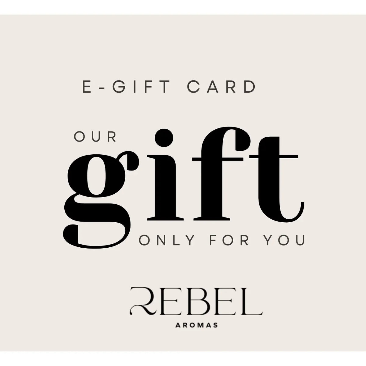 Rebel Aromas Gift Card – Fragrance Voucher for Him or Her